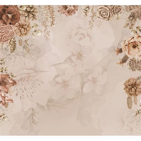 Timeless Elegance Vintage Hanging Floral Luxury Wallpaper