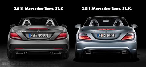 Vergleich 2011 Mb Slk Vs 2016 Mb Slc Autofilou