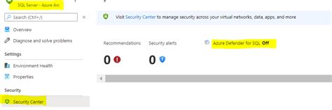 Sql Server Azure Arc Azure Defender Is Off Microsoft Qanda
