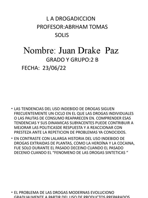 La Drogadiccon J D P Descargar Gratis Pdf Drogas Heroína