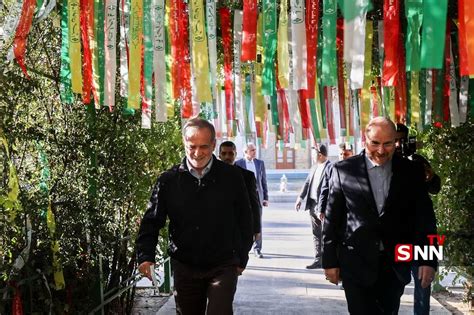 همراهی قالیباف با پزشکیان هنگام ورود به مجلس عکس