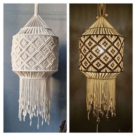 White Cotton Macrame Roof Hanging For Decoration Size 30 5x30 5x45 7 Cm At ₹ 1999 Piece In