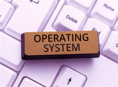 Sign Displaying Operating System Conceptual Photo Software That