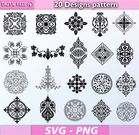 Pattern Bundle Svg Pattern Svg Silhouette Patterns Pattern Clipart
