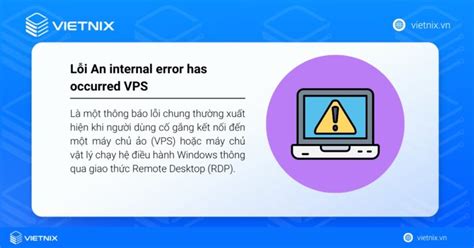 Cách Tránh Và Sửa Lỗi An Internal Error Has Occurred Vps