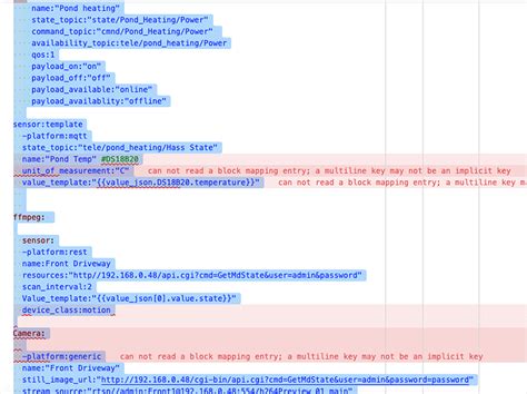 Yaml Error Mapping Configuration Home Assistant Community
