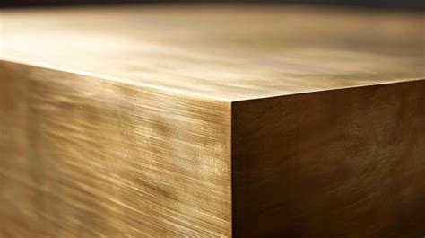 Brushed Brass Metal Plate With Multiple Scratches And Light Reflection Premium Ai Generated Image