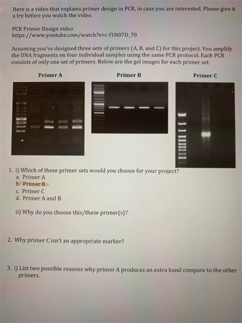 solved here is a video that explains primer design in pcr