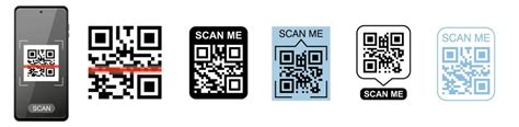 Qr 코드 프레임 벡터 설정 및 스캔 전화 모바일 앱 결제용 Qr 코드 템플릿 스캔 전화 태그 템플릿 스마트폰 Pda 휴대 전화