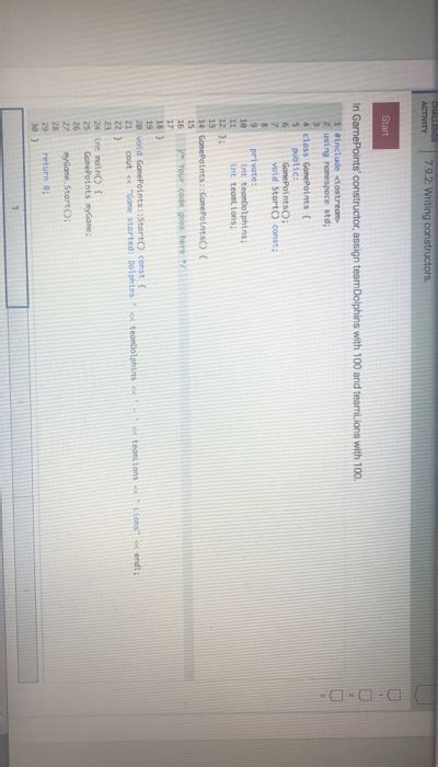 solved activity 7 9 2 writing constructors start in
