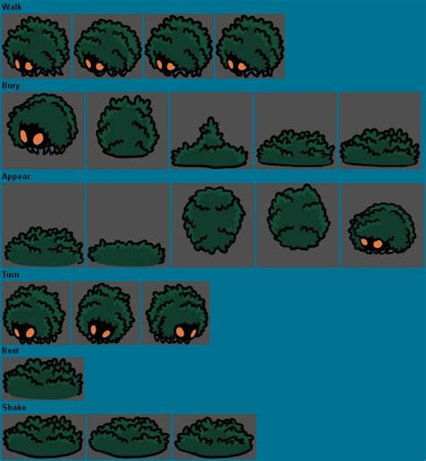 Hollow Knight Mosscreep Sprite Sheet