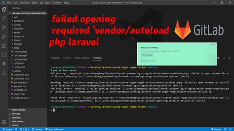 Failed Opening Required Vendorautoload Php Laravel
