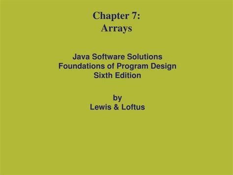 Ppt Arrays Powerpoint Presentation Free Download Id175080