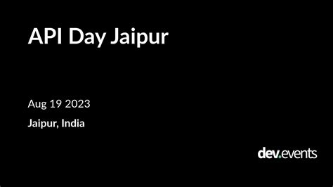 Api Day Jaipur