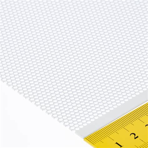 Lochblech Stahl Weiss Hv2 2 5 T 1 0mm Bestell Dein Lochblech