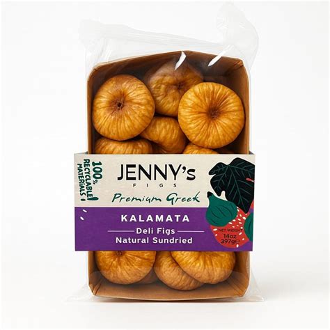 [best Before 08 01 2026] Jennys Kalamata Natural Sundried Figs 397g