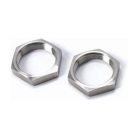 2pcs Metric Female Thread Hex Lock Nut Pipe Fitting 304 Stainless Steel