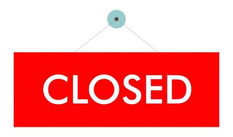 Premium Photo Closed Shop Window Sign