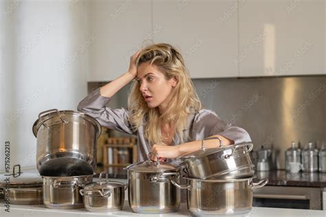 Sexy Girl Cooking Breakfast