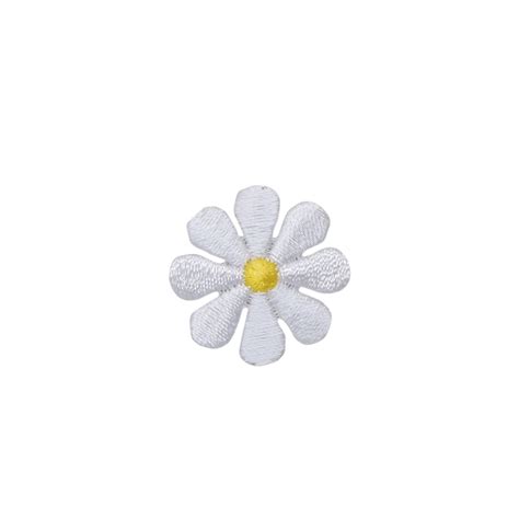 Small White Daisy Flower Iron On Appliqueembroidered Patch