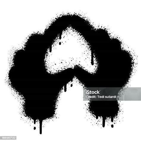 스프레이 손 형성 심장 스프레이 그려진 낙서 절연 통하고 있는 백색 배경 벡터 일러스트 레이 션입니다 거친에 대한 스톡 벡터 아트 및 기타 이미지 Istock