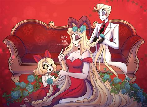 Lucifer Morningstar And Lilith Hellaverse And 1 More Drawn By