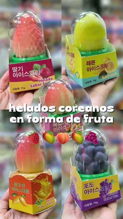 Helados Coreanos En Forma De Fruta 🤤 Santiagodechile Parati Fyppp