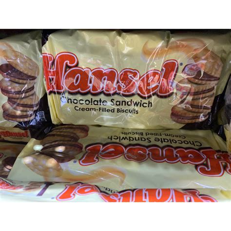 Hansel Chocolate Sandwich Cream Filled Biscuits 31gramsx10s Shopee