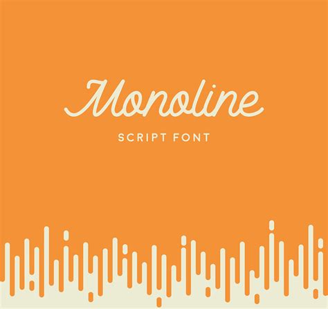Monoline Script Font Behance