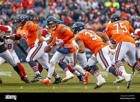 Chicago Bears Quarterback Andy Dalton 14 Looks To Pass The Ball