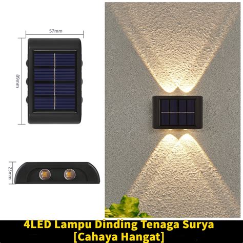 Jual 10led Lampu Taman Tenaga Suryasensor Led Solar Lamplampu Dinding Luar Ruanganlampu