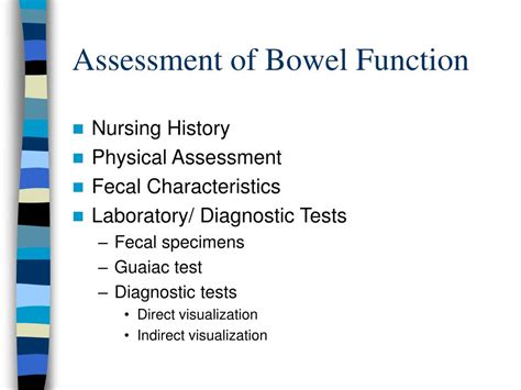 Ppt Bowel Elimination Powerpoint Presentation Free Download Id271932