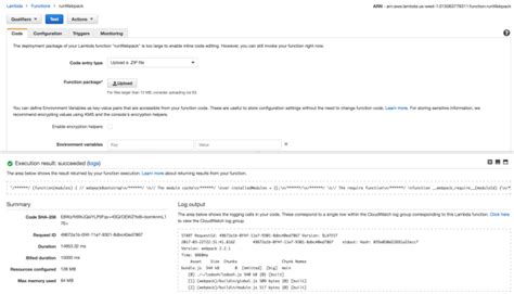 Running Webpack On Aws Lambda