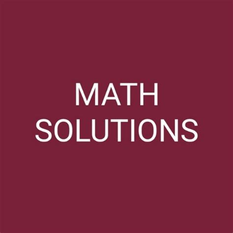 Math Solutions Youtube