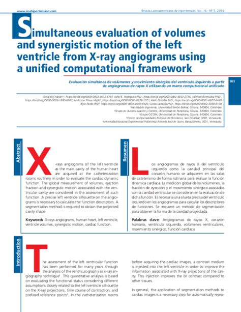 Pdf Simultaneous Evaluation Of Volumes And Synergistic Motion Of The
