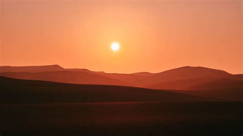 Download Wallpaper 1920x1080 Desert Sunset Hills Sand Dusk Full Hd