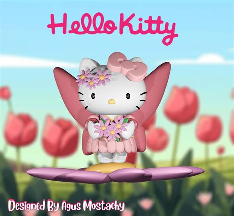 Archivo Stl Hello Kitty Hada 👋 ・diseño De Impresión En 3d Para