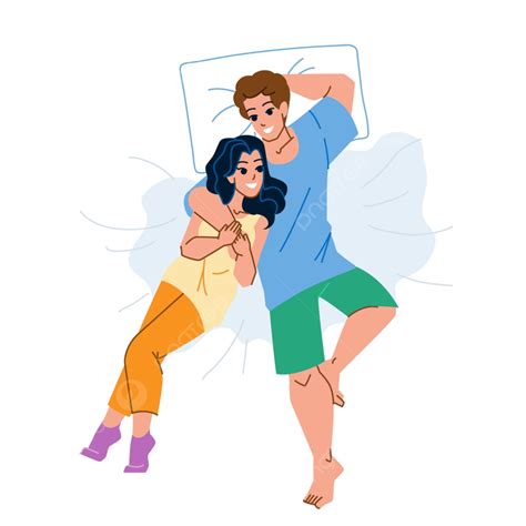 Pareja En Cama Vectores Png Habitación Novia Novio Png Y Vector