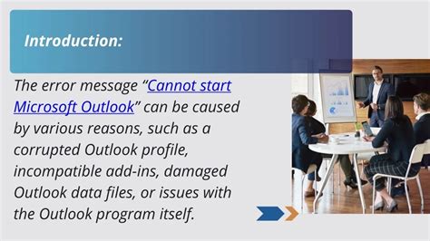 Ppt Cannot Start Microsoft Outlook Error Powerpoint Presentation Free Download Id 13564107