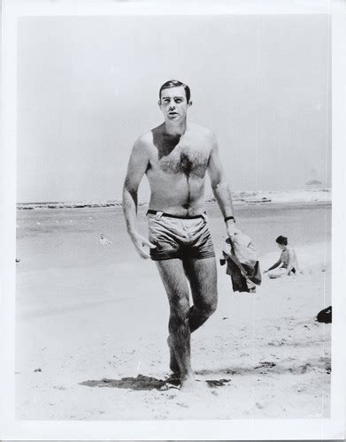 Sean Connery Full Length Pose In Swim Shorts On Beach As Bond 8x10