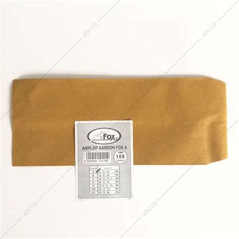 Amplop Coklat Kecil Polos Isi 100 Fox Amplop Samson