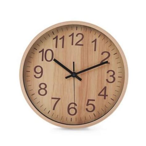 Reloj Pared Basico Madera Tottus Perú
