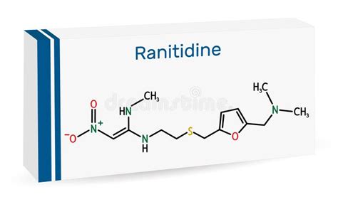 Molécula De Ranitidina é Utilizado Para O Tratamento Da úlcera Péptica