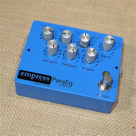 Empress Para Eq Analog Guitar Bass Parametric Equalizer Reverb