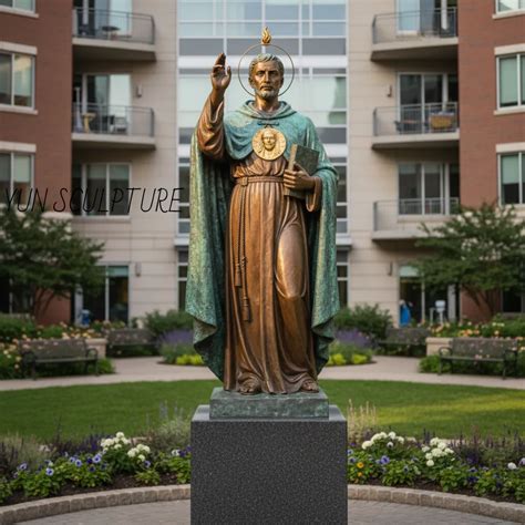 St Jude Statue Custom Marble And Bronze Outdoor Guide