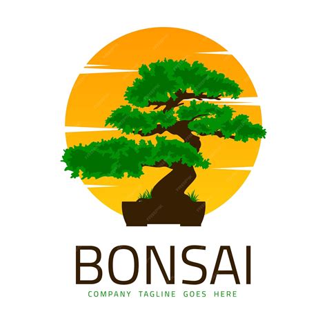 Premium Vector Bonsai Logo Tree Logo