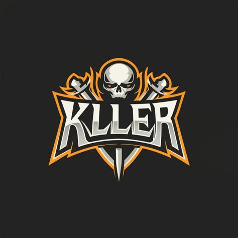Logo Design For Killer Sleek Text With Deathbringer Symbol For Internet