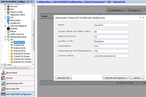 Configure The SSL Decryption On FirePOWER Module Using ASDM On Box Management Cisco