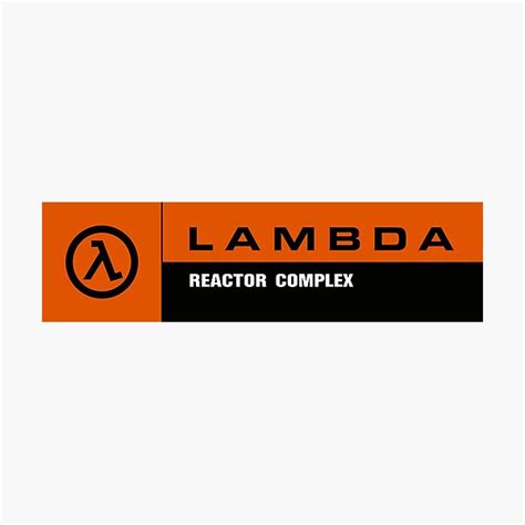 Half Life Lambda Complex Reactor Complex Signage Orange Goty