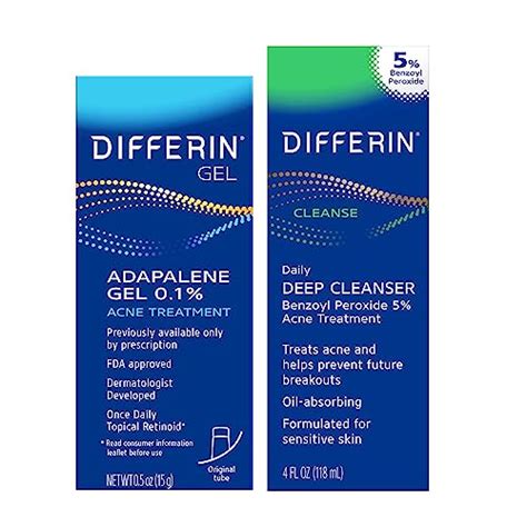 Differin Acne Skin Care Kit Differin Gel Retinoid Acne Treatment For